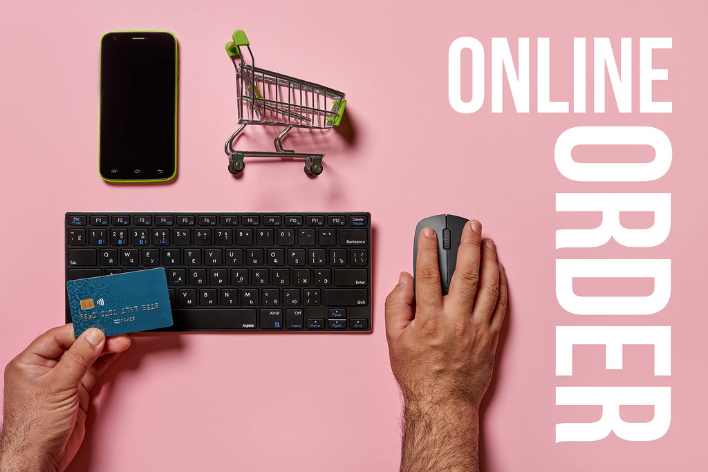 Online Store Shopping Cart Full With Different Items Computer