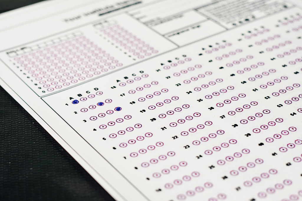 Standardized Test Exams Form With Answers Bubbled Creative Commons Bilder Standardized Test Exams Form With Answers Bubbled Creative Commons Bilder